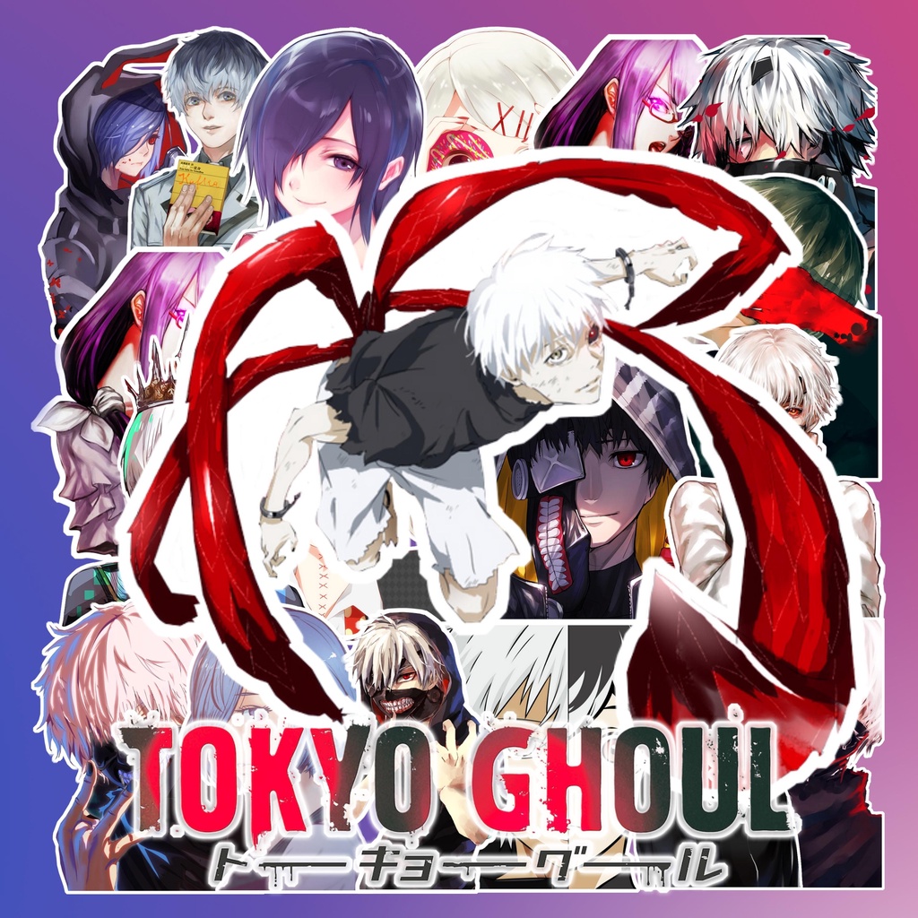 [Set 50 Cái] Sticker anime Tokyo Ghoul,sticker Ngạ Quỷ vùng Tokyo,nhãn ...