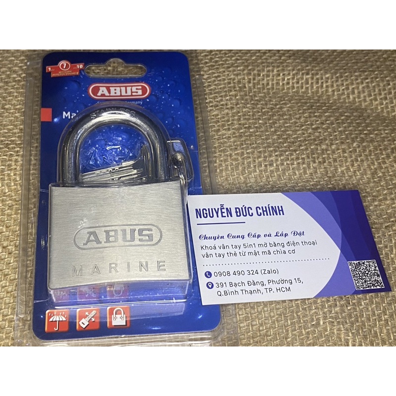 (HOẢ TỐC-HCM) KHÓA CHỐNG ĂN MÒN, CHỐNG GỈ SÉT ABUS 75IB/60 MARINE (SỬ DỤNG ĐƯỢC DỨOI NƯỚC ...