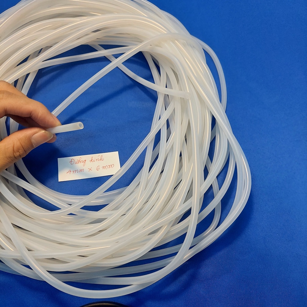 Ống tio silicon chịu nhiệt độ cao ống silicone phi 1, 2, 3, 4, 5, 6, 7, 8, 9, 10, 12, 14, 15 ...