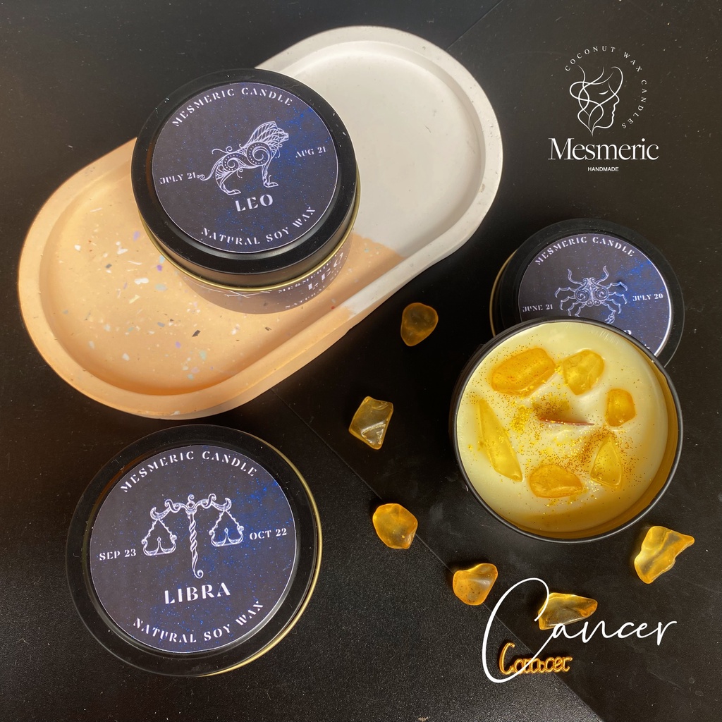 Nến Thơm 12 Cung Hoàng Đạo Mix Đá MESMERIC Size 4OZ/8OZ Quà Tặng Cao ...