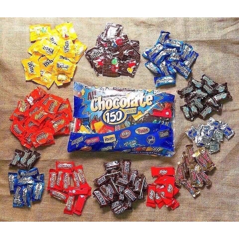 Socola 150 viên túi 2.55kg Socola tổng hợp kirkland socola mỹ | Shopee ...