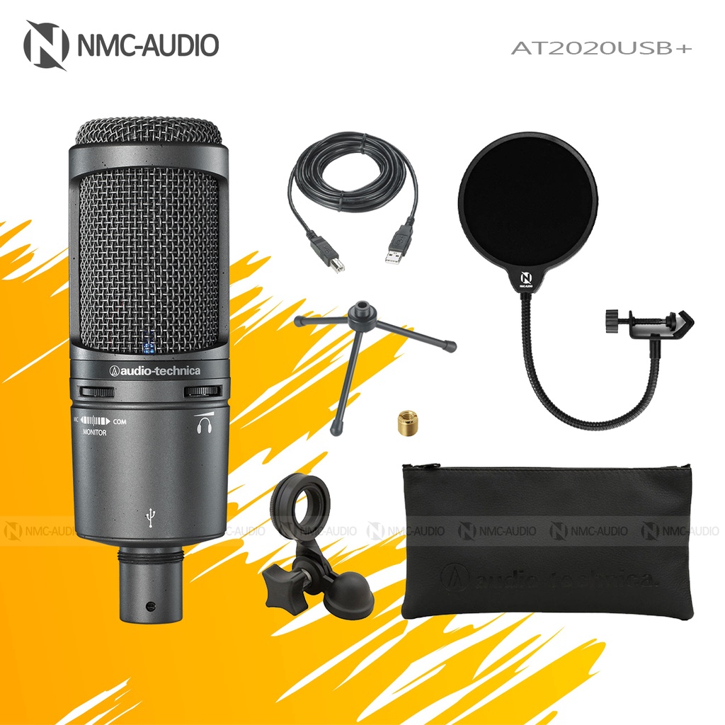 [Tặng Màng Lọc] Audio Technica AT2020USB+, Microphone Cardioid AT2020 ...