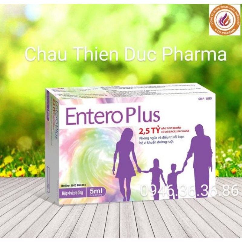 Men tiêu hoá ENTERO Plus Chính hãng Dung dịch uống bổ sung lợi khuẩn ...