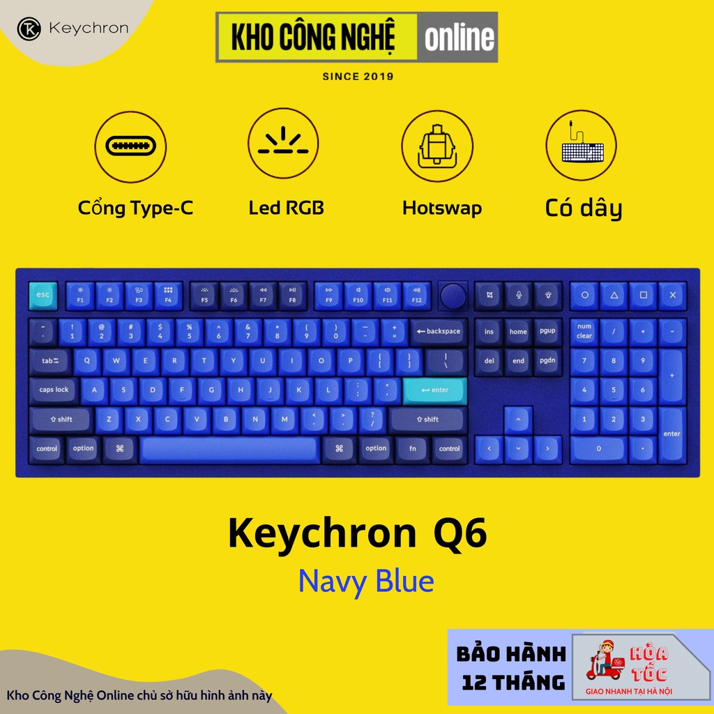 Bàn phím cơ Keychron Q6 Knob hỗ trợ QMK/VIA (HÀNG CHÍNH HÃNG) | Shopee ...