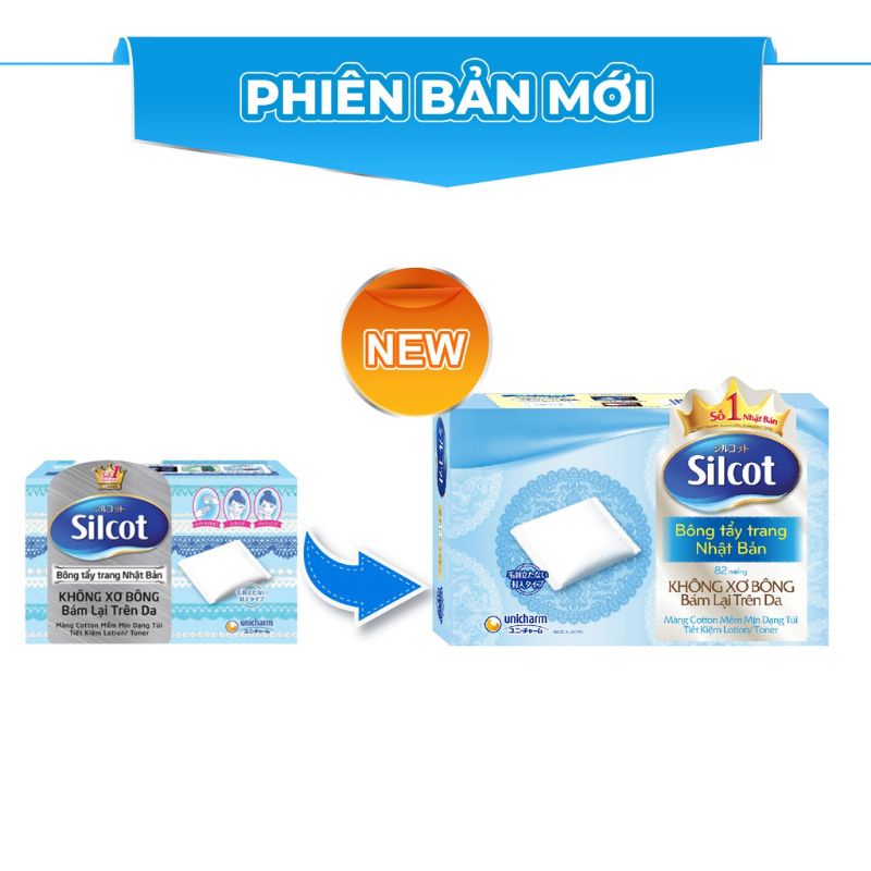 Bông tẩy trang Silcot 82 miếng/hộp | Shopee Việt Nam