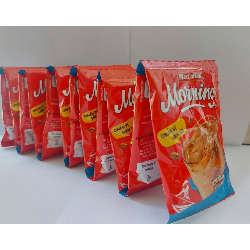 {Date 15/2/2024} Cà phê sữa đá Morning MacCoffee (Dây 10 gói x 16g ...