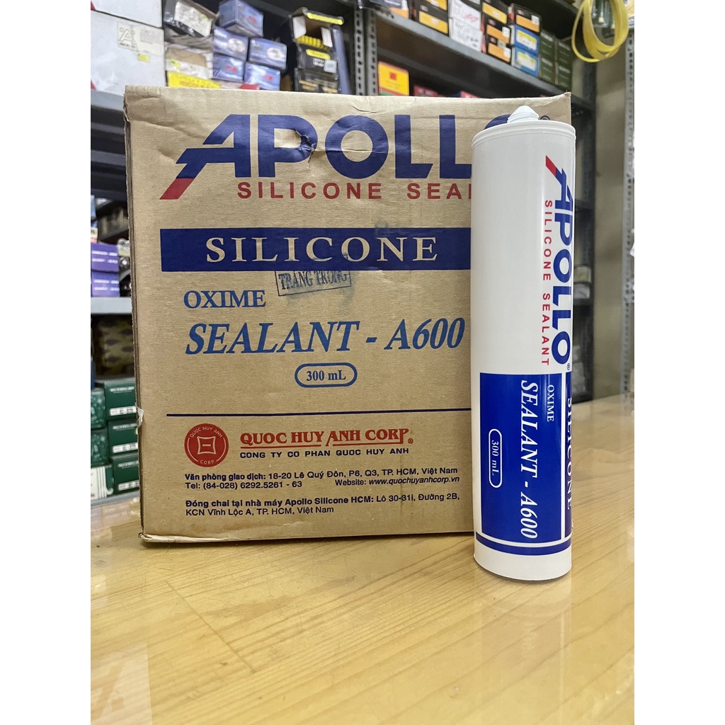 Keo silicone Apollo A600 Trong cao cấp hàng chính hãng | Shopee Việt Nam