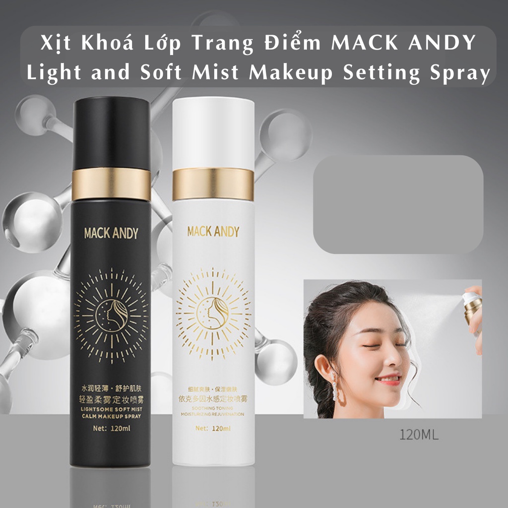 Xịt Khoáng Khóa Lớp Trang Điểm MACK ANDY Light and Soft Mist Makeup ...