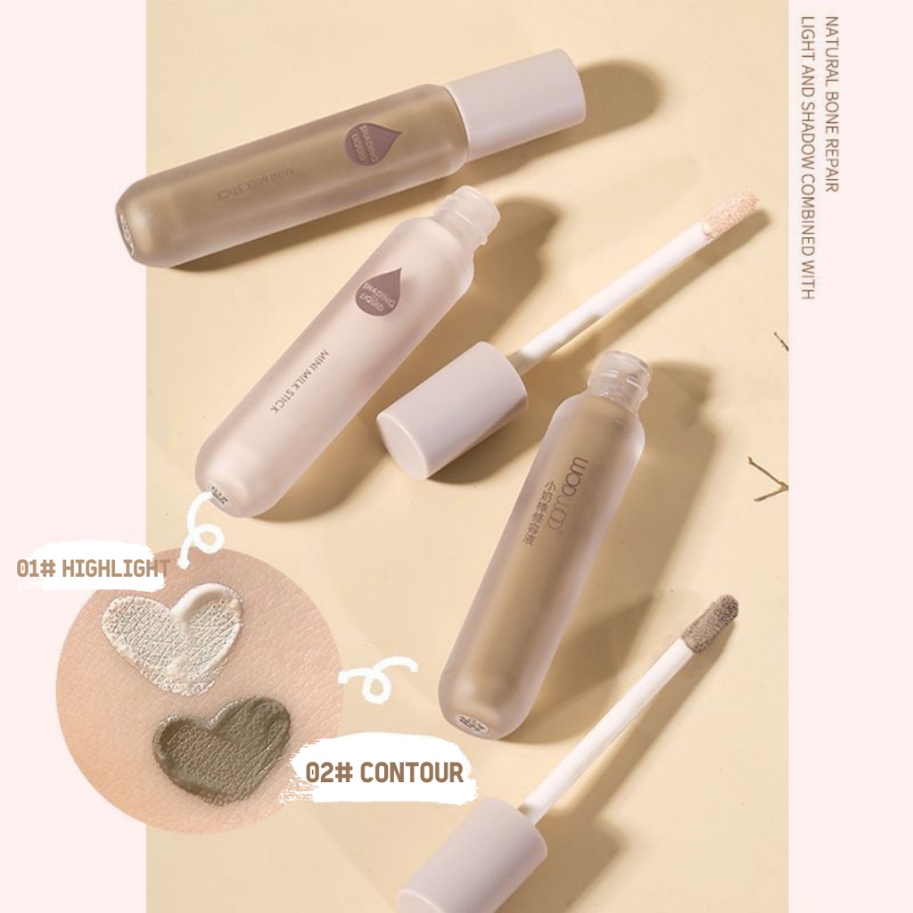 Tạo Khối Bắt Sáng Dạng Kem WODWOD Small Milk Liquid Highlight & Contour Stick W923 | Shopee Việt Nam