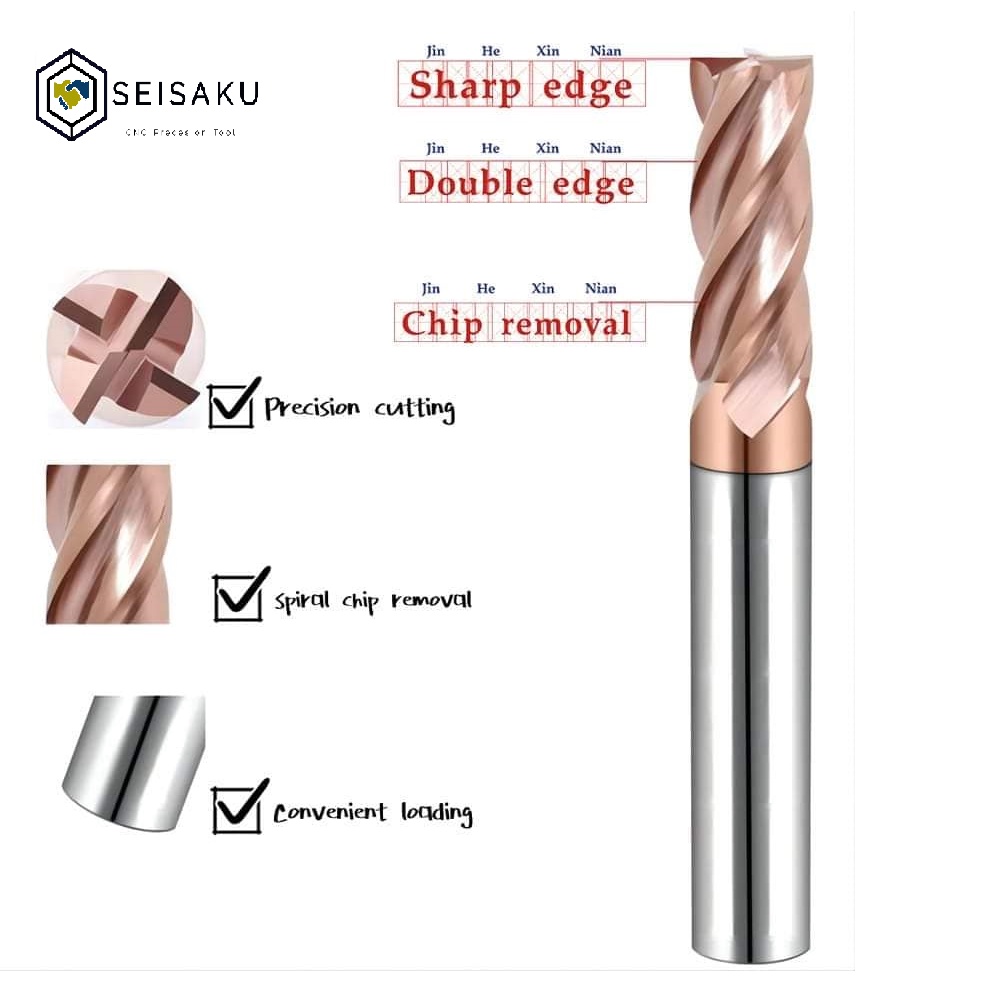 Dao phay ngón Carbide 55HRC gia công thép trước nhiệt D1-D20 | Shopee Việt Nam