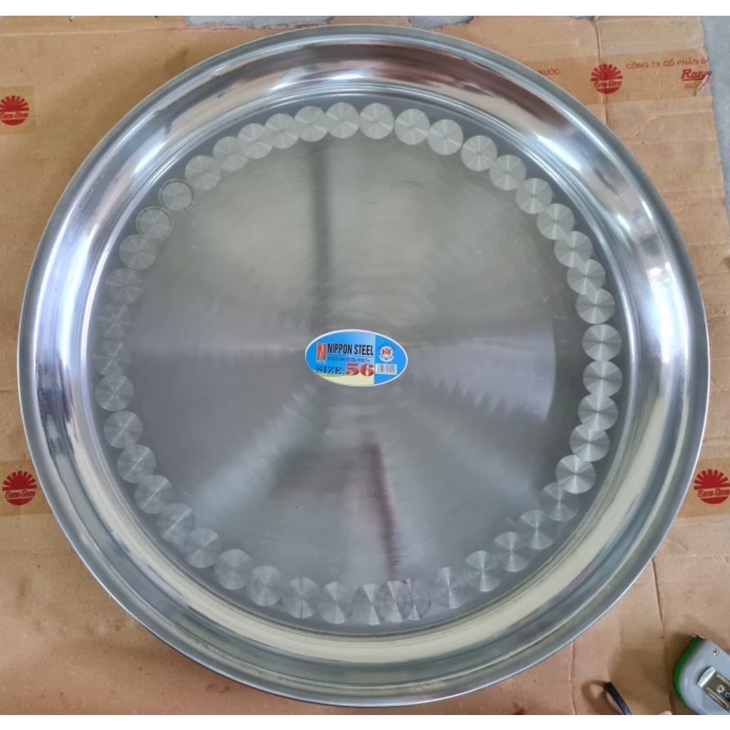 Mâm Size 50 Đến Size 56 Mâm Tròn Inox Dùng Làm Mâm Cơm Gia Đình Hay ...