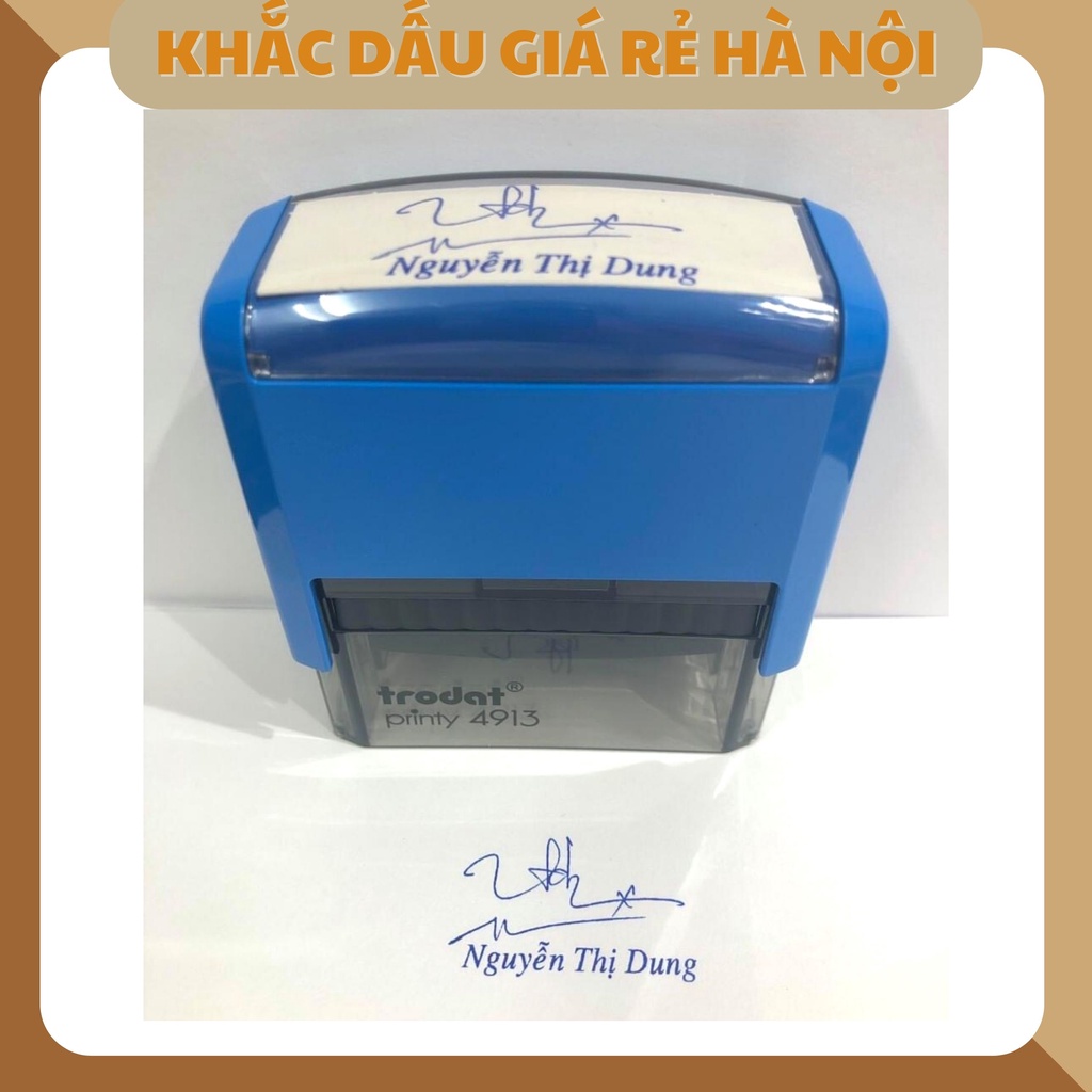 Khắc Con Dấu, Dấu Mộc Chữ Ký Theo Yêu Cầu Trodat Printy 4912 Màu Mực ...