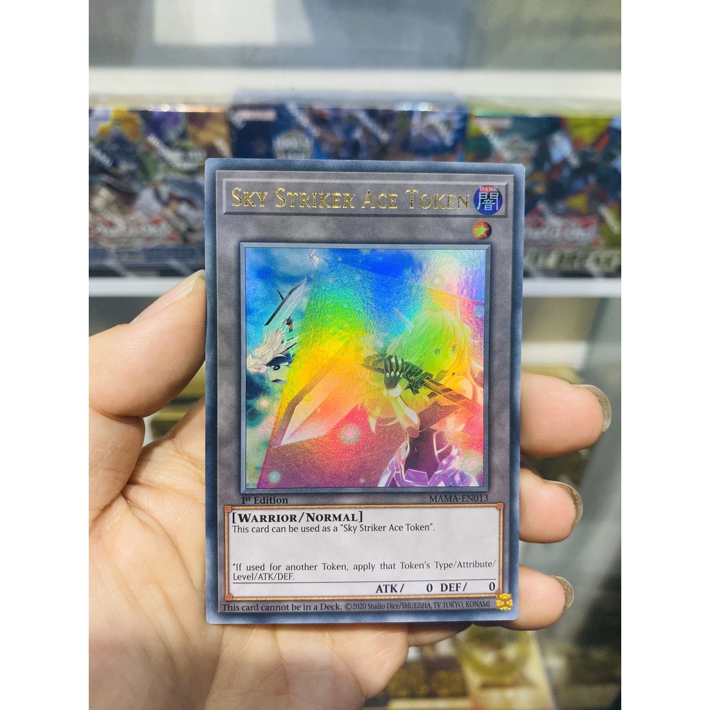 Thẻ Bài YugiOh! Mã MAMA-EN013 - Sky Striker Ace Token - Ultra Rare - 1st Edition | Shopee Việt Nam