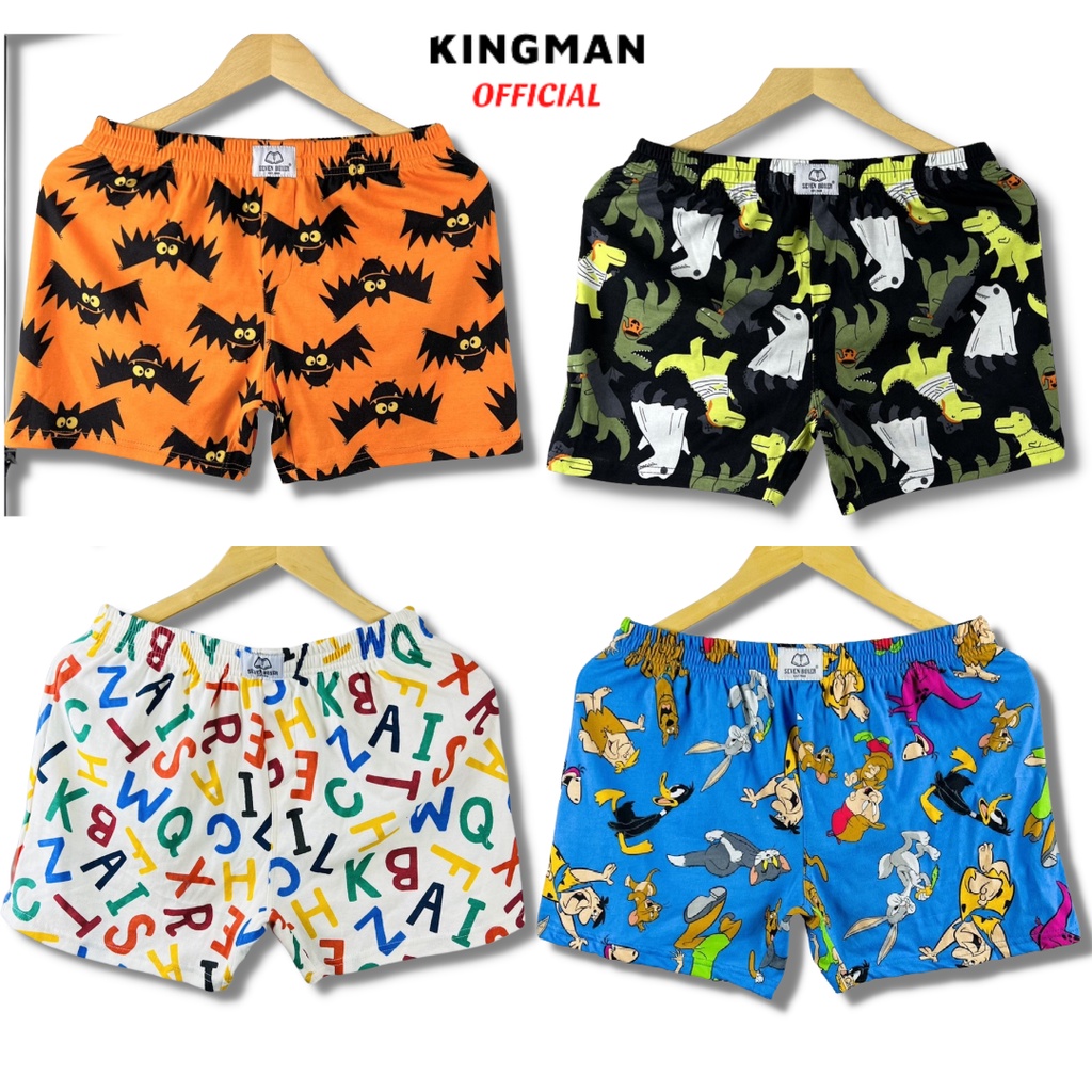 Combo 3 Quần ngủ, Quần đùi SEVEN BOXER h33 mặc nhà 100% cotton cao cấp ...