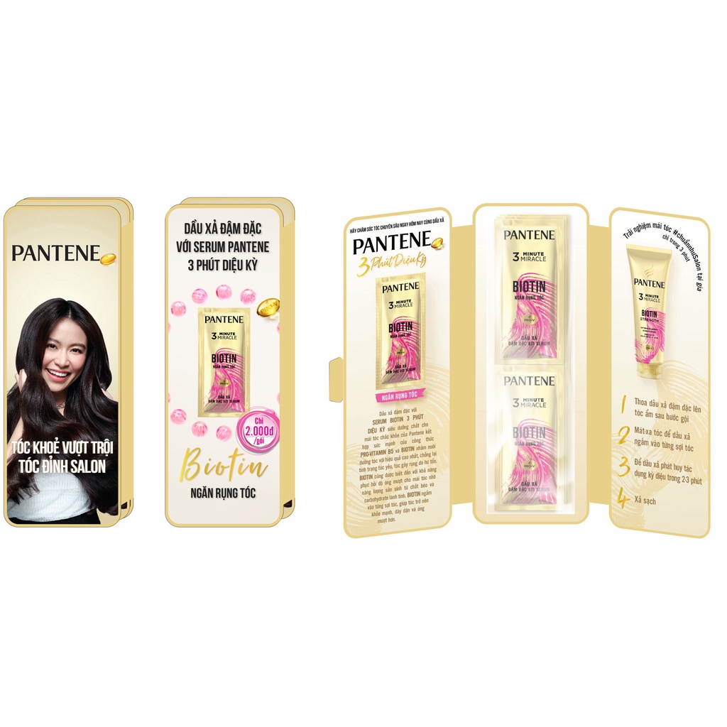 [HB GIFT] Dây dầu xả Pantene 3MM 3 phút diệu kì - giao ngẫu nhiên 12 ...