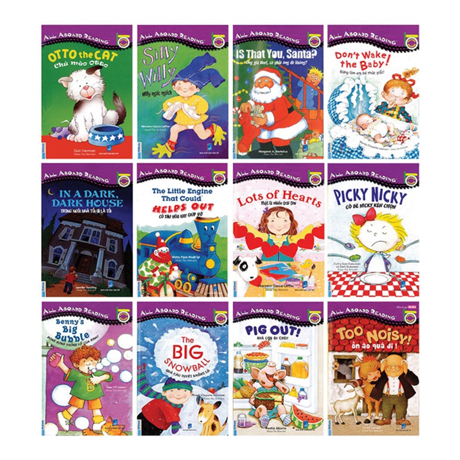 Sách - Combo 12 cuốn All Aboard Reading (MC) | Shopee Việt Nam