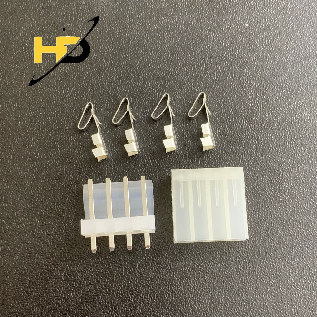 CH3.96 4P Gồm Đực Thẳng + Cái + Lõi Kẽm, Đầu Nối CH3.96 4 Chân Mới | Shopee Việt Nam