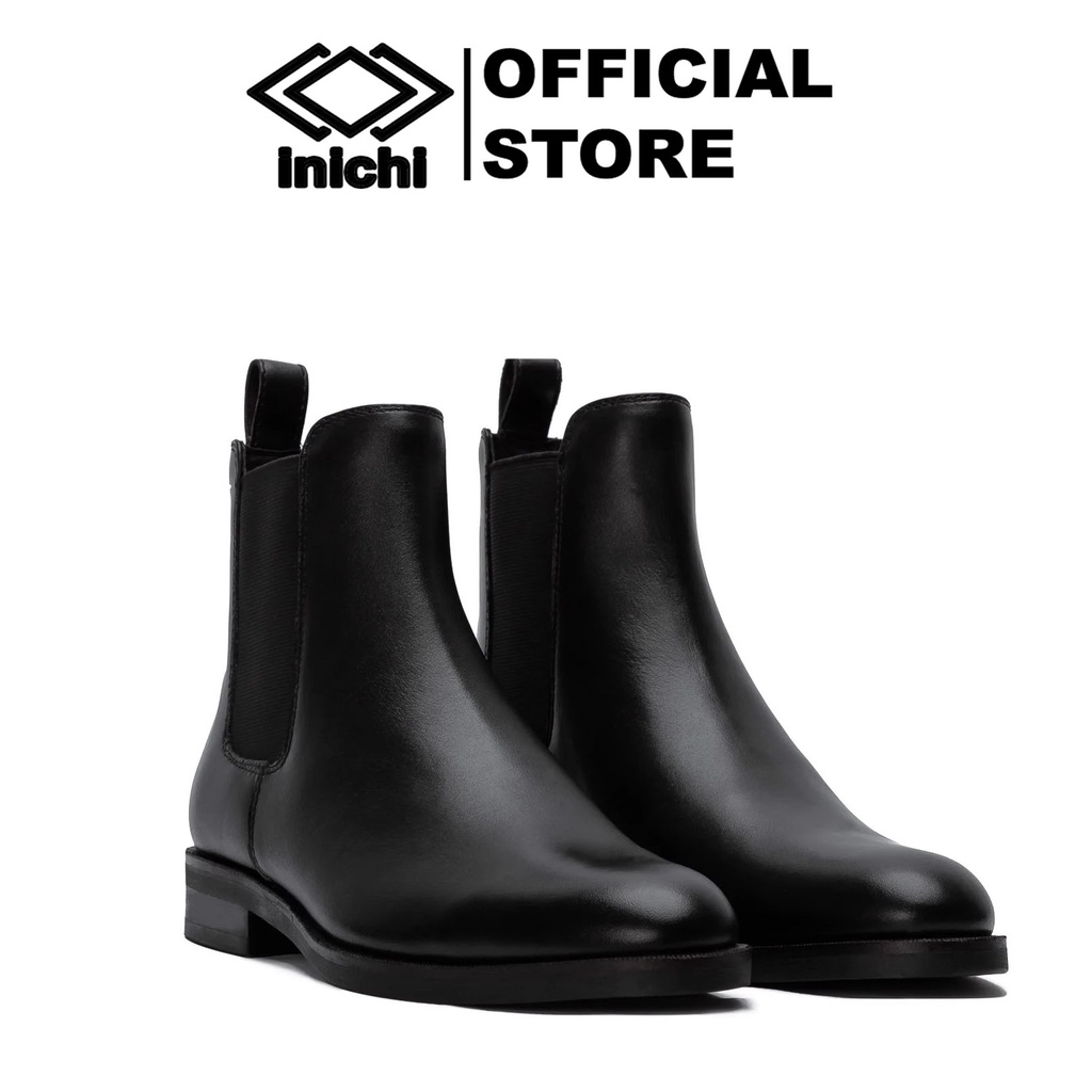 Giày da chelsea boots Inichi G1071 da loại tốt, có may đế | Shopee Việt Nam