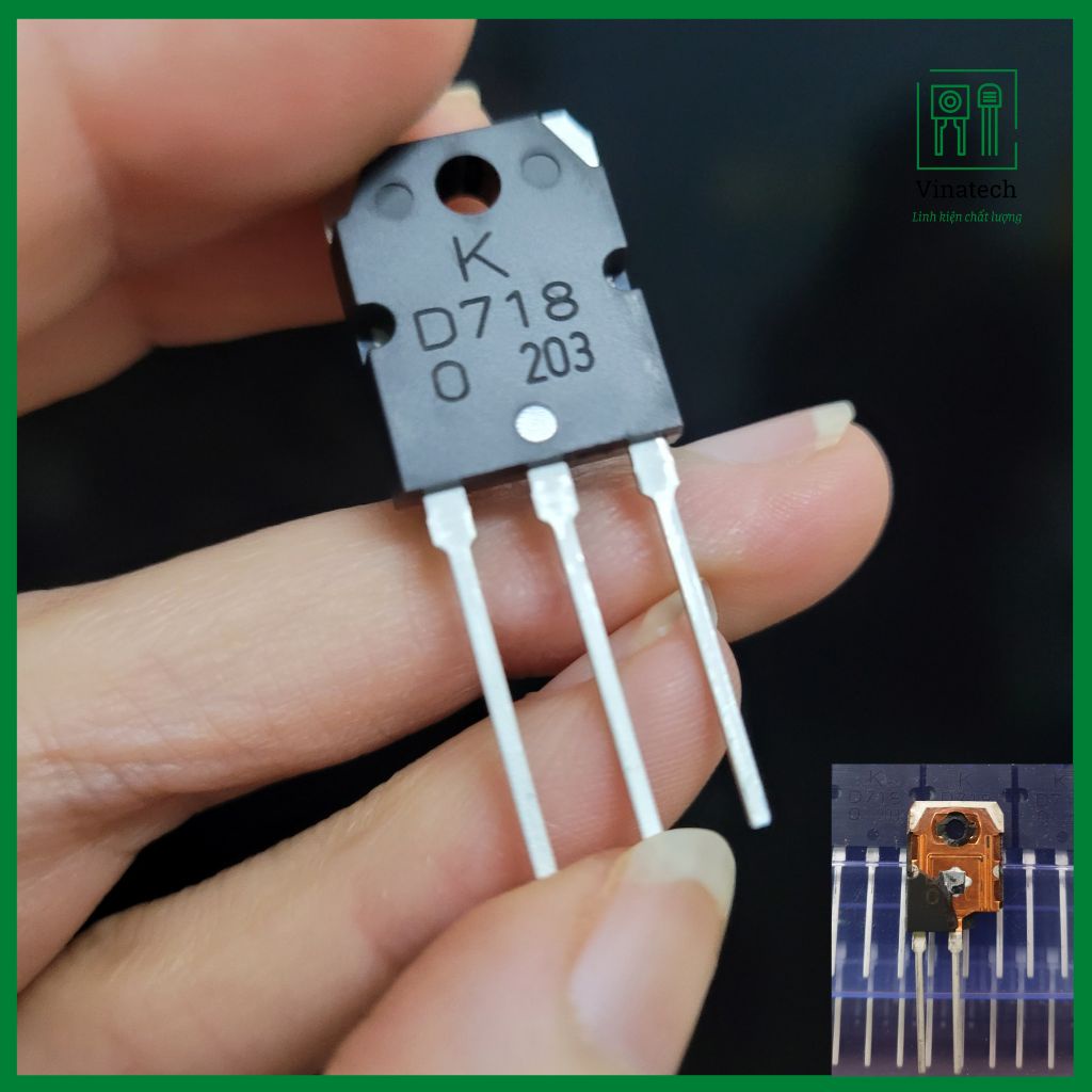 D718 transistor hàng chính hãng KEC - D718 lưng đồng chất lượng - hàng ...