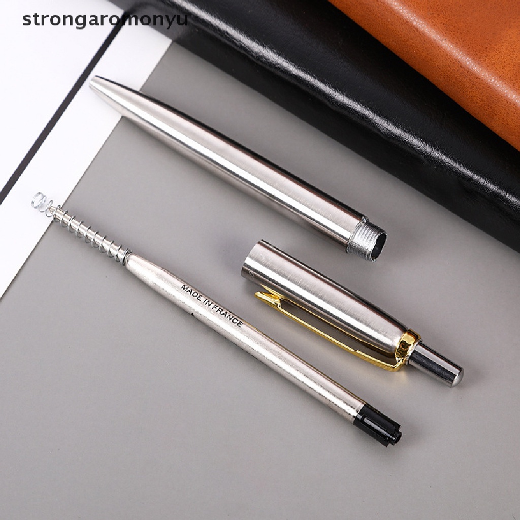 Bút Bi Dạng Nhấn Bằng Thép Không Gỉ Chất Lượng Cao Sang Trọng | Shopee ...