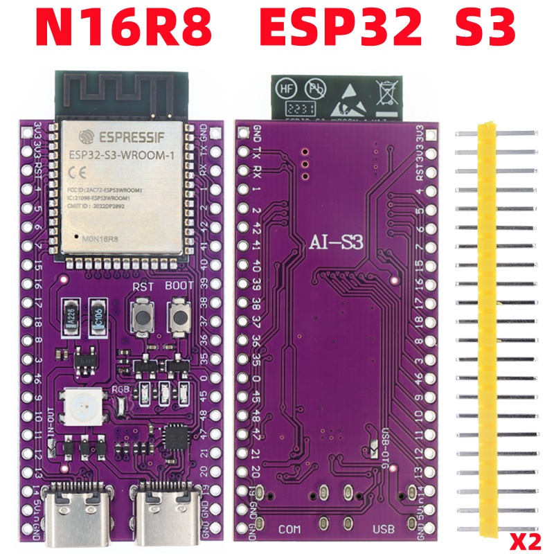 Linh Kiện điện Tử Usb Kép Esp32 Esp32 C3 Ai C3 Esp32 C3 Devkitm 1 Esp32 C3 Mini 1 Ai S3 Esp32 S3