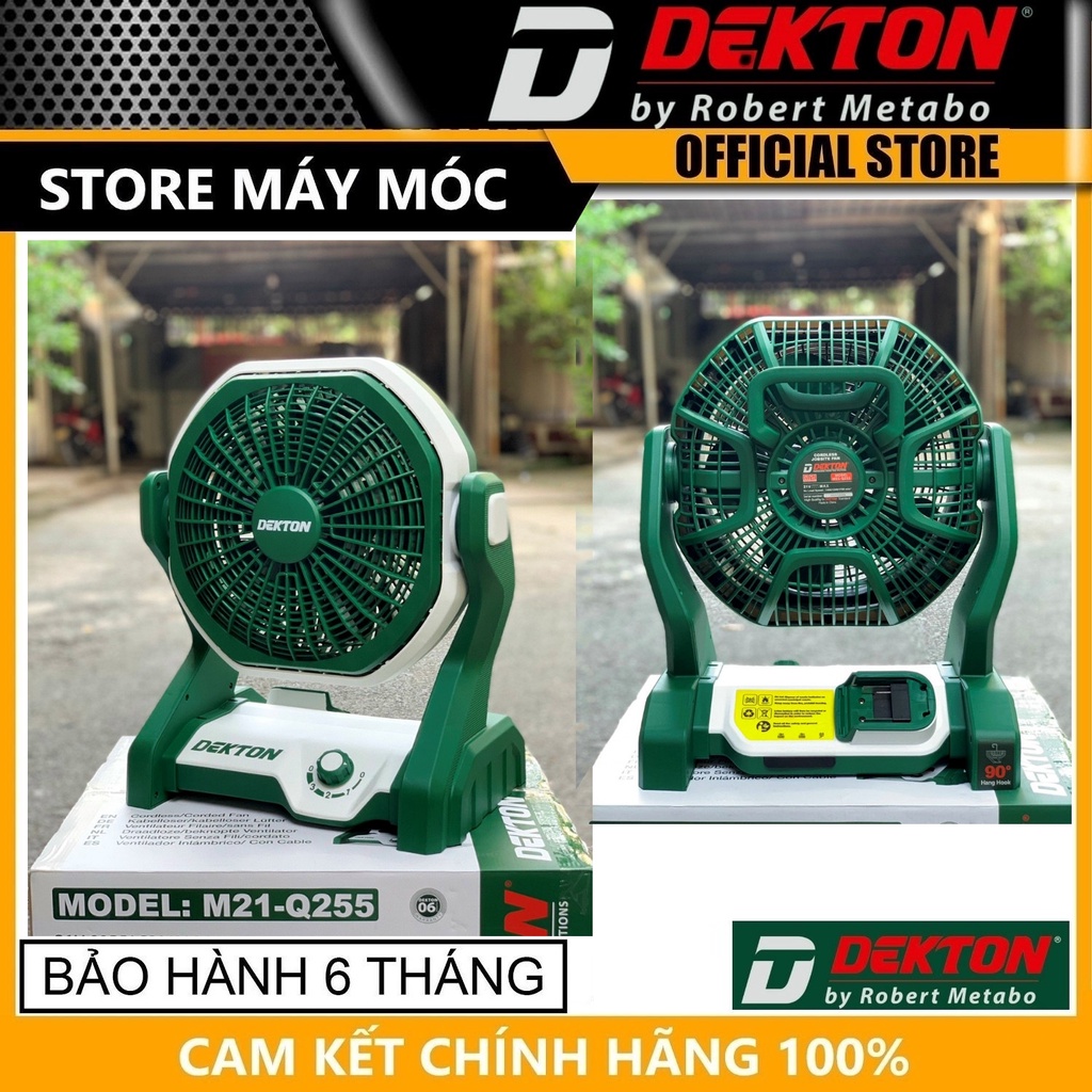 MÁY QUẠT DÙNG PIN 21V ( gồm thân máy+1 pin 4ah) DEKTON M21-Q255 - HÀNG ...