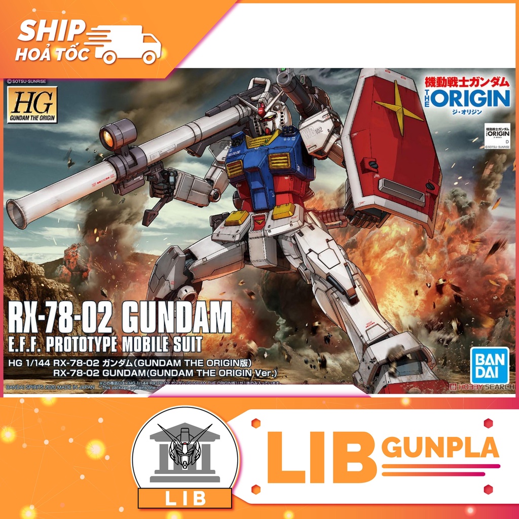 Mô hình lắp ráp Gundam HG GTO 1/144 Gundam RX-78-2 The Origin Ver | Shopee Việt Nam
