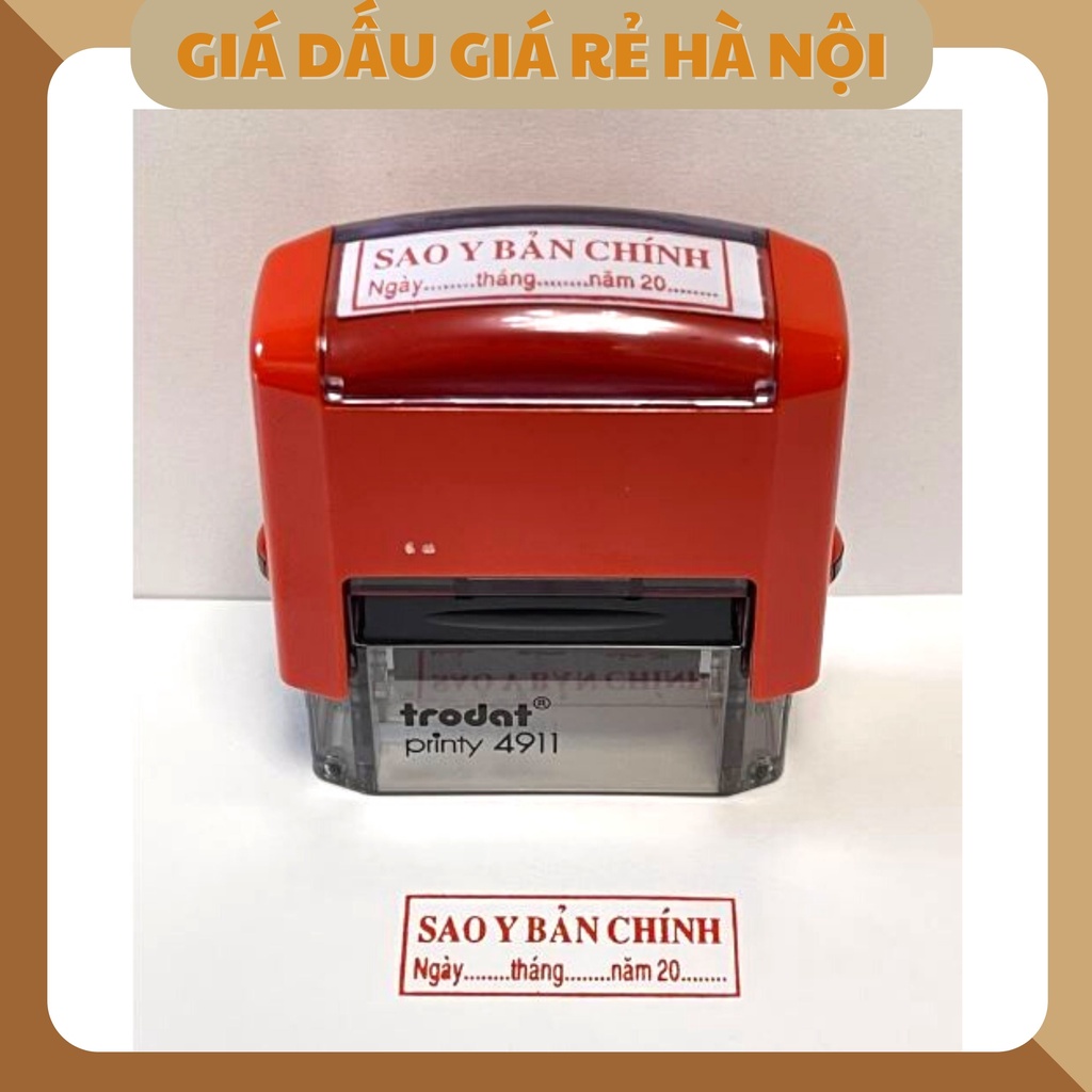 Khắc Con Dấu, Dấu Mộc Sao Y Bản Chính Trodat Printy 4911 Màu Mực Đỏ ...