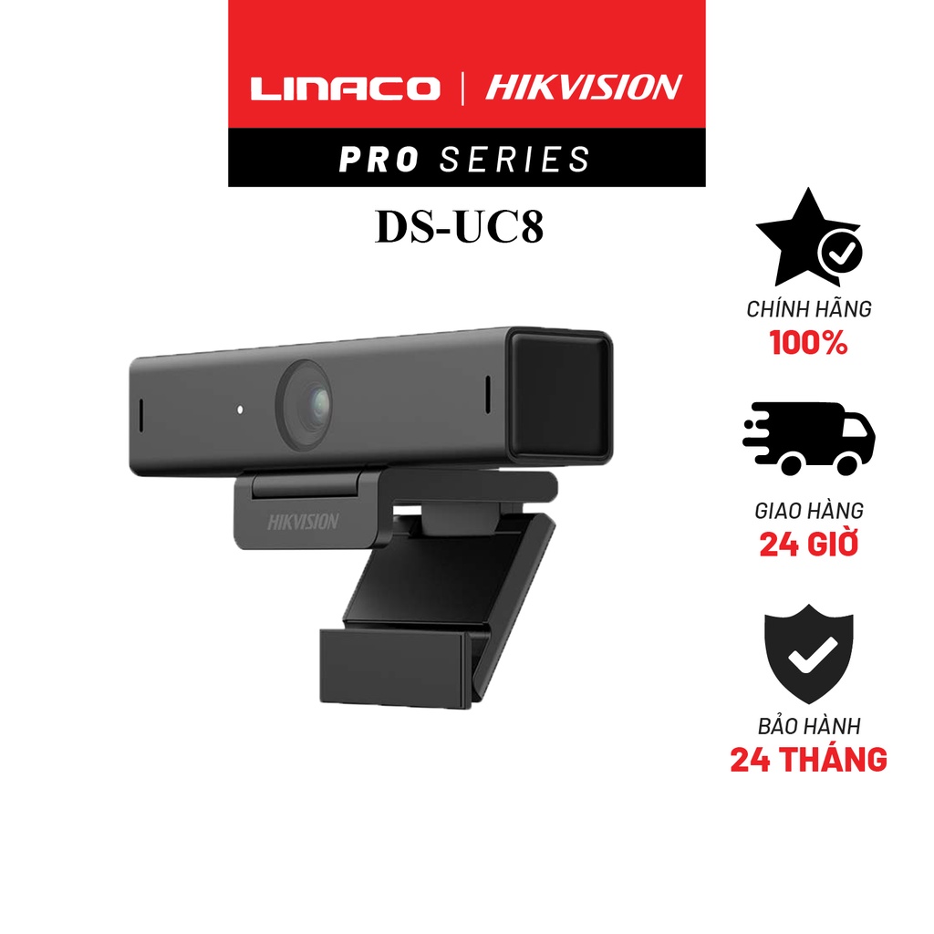 Webcam hội nghị tích hợp 2 mic, chống ồn thông minh, độ nét 4K Hikvison DS-UC8 | Shopee Việt Nam