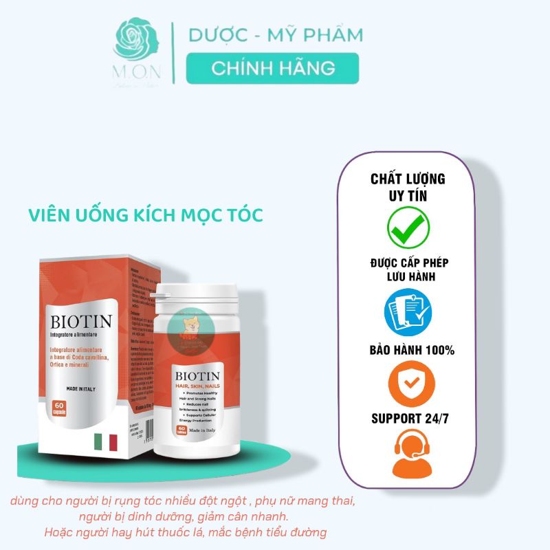 VIÊN UỐNG GIẢM RỤNG TÓC - BITON ( Ý ) | Shopee Việt Nam