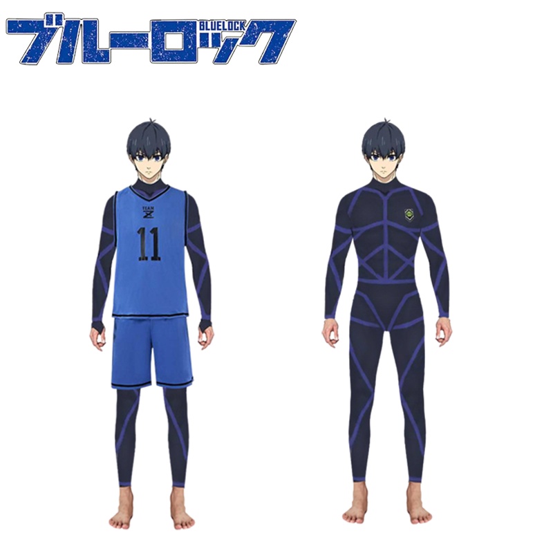 New Anime Blue Lock Training Uniform Isagi Yoichi Jumpsuit Cosplay ...