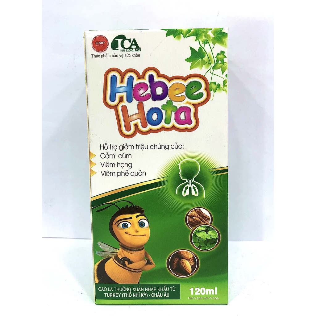 Siro Ho HEBEE HOTA -Giúp Giảm Các Triệu Chứng Viêm Họng, Viêm Phế Quản, Cảm Cúm (An Toàn Cho Trẻ ...