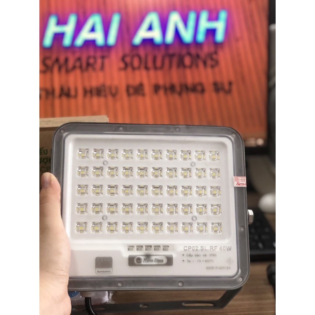 Đèn chiếu pha NLMT 40W (CP02.SL.RF 40W), BH 3 năm, sáng =~300W hàng thường chính hãng Rạng Đông ...