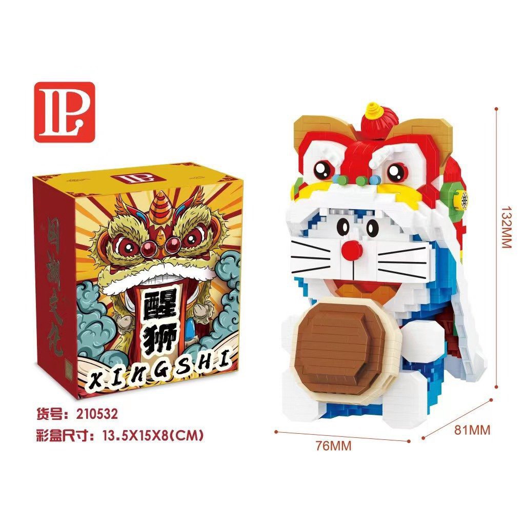 Mô Hình Lắp Rắp - Lego - Mẫu Doraemon Đầu Lân - Chất Liệu Nhựa Cao Cấp ...