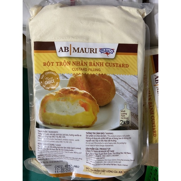 Nhân su kem trộn sẵn Custard Mauri- 2kg | Shopee Việt Nam