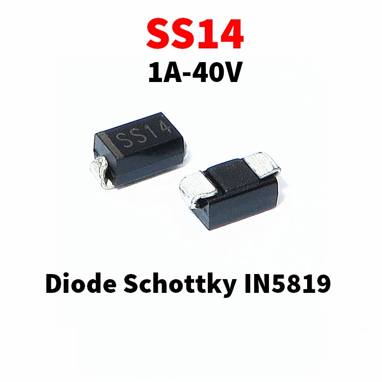 Túi 10 Con - SS14 - Diode Schottky IN5819 1A/40V SMD Chân Dán - Đi Ốt ...