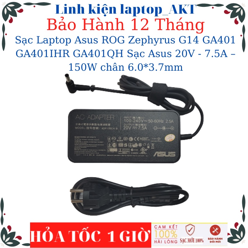 Sạc Asus ROG Zephyrus G14 GA401 GA401I GA401IHR GA401IV GA401QH FA506L ...