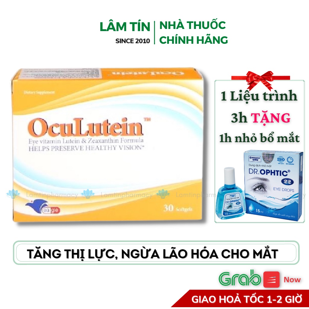 (Chính Hãng) Oculutein Viên uống bổ mắt - Cung cấp dưỡng chất giúp tăng ...