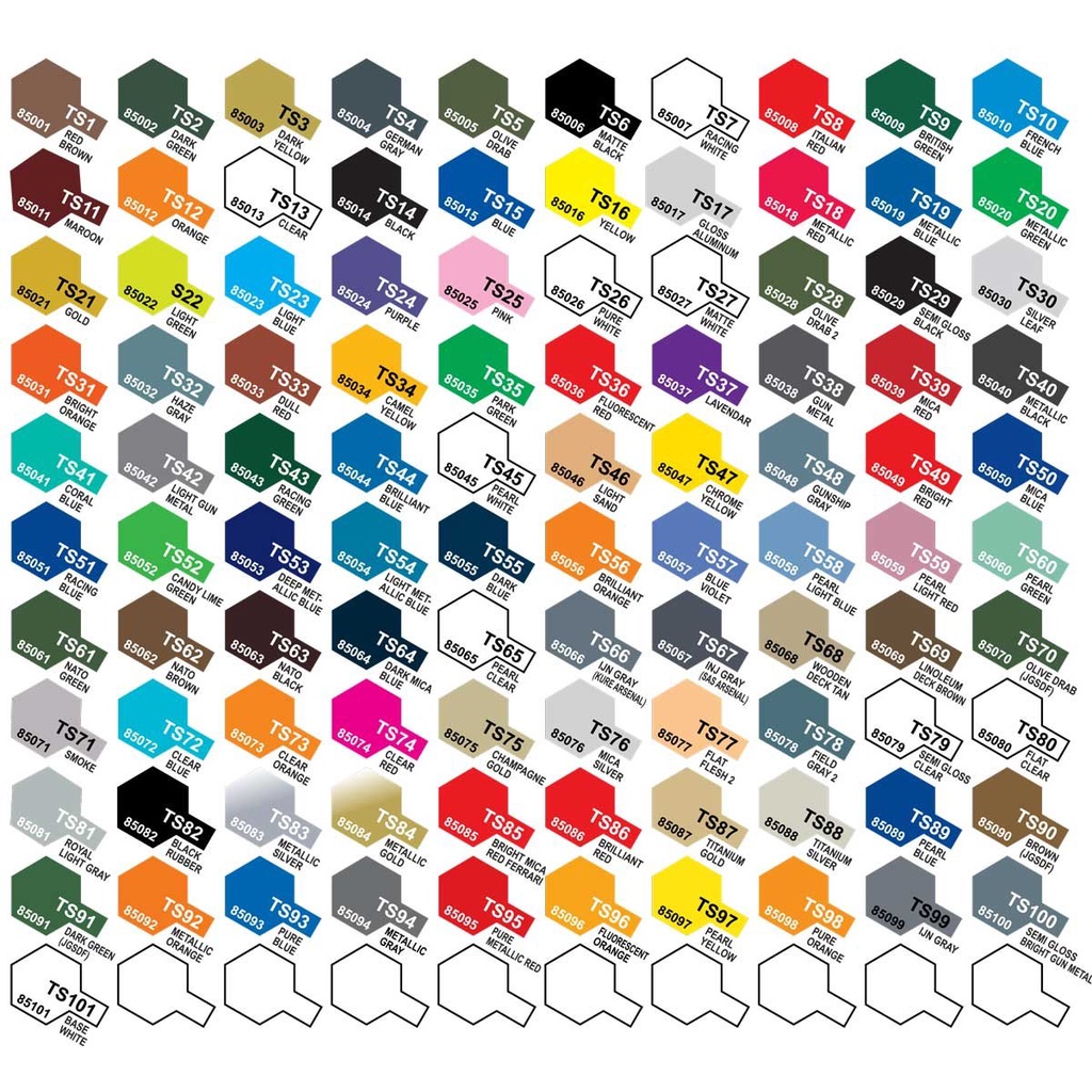 [TAMIYA] Sơn xịt TS 100ml (TS101 - TS102) | Shopee Việt Nam