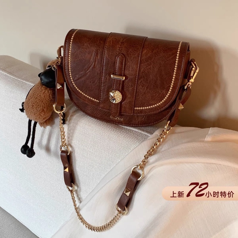 {CHÍNH HÃNG} Túi Chio’2nd màu nâu tặng tag cừu | Shopee Việt Nam