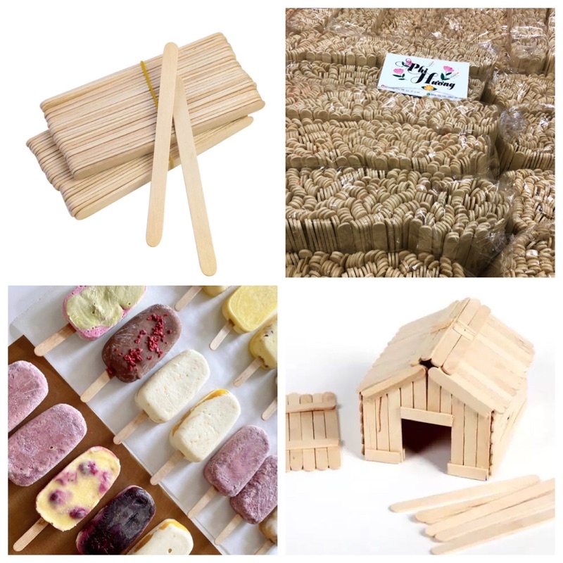 Que kem, que đè lưỡi, que gỗ làm mô hình handmade | Shopee Việt Nam