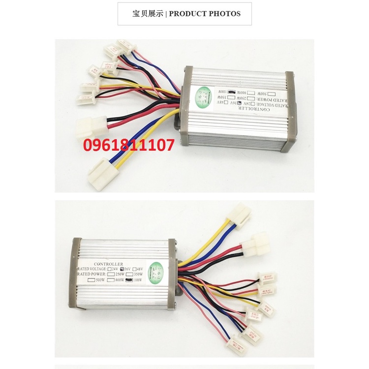 Bộ Điều tốc motor 24V 36V 800W 1000W, dùng cho motor giảm tốc có chổi ...