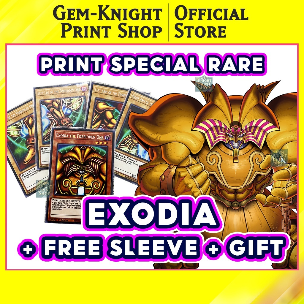 [Bài In] Bộ bài Yugioh - Combo Exodia - God Pack Super Rare + Tặng kèm ...