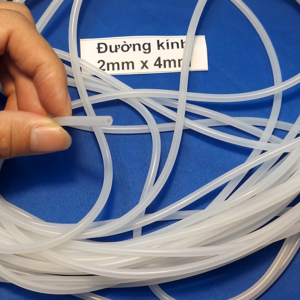 Ống tio silicon chịu nhiệt độ cao ống silicone phi 1, 2, 3, 4, 5, 6, 7, 8, 9, 10, 12, 14, 15 ...