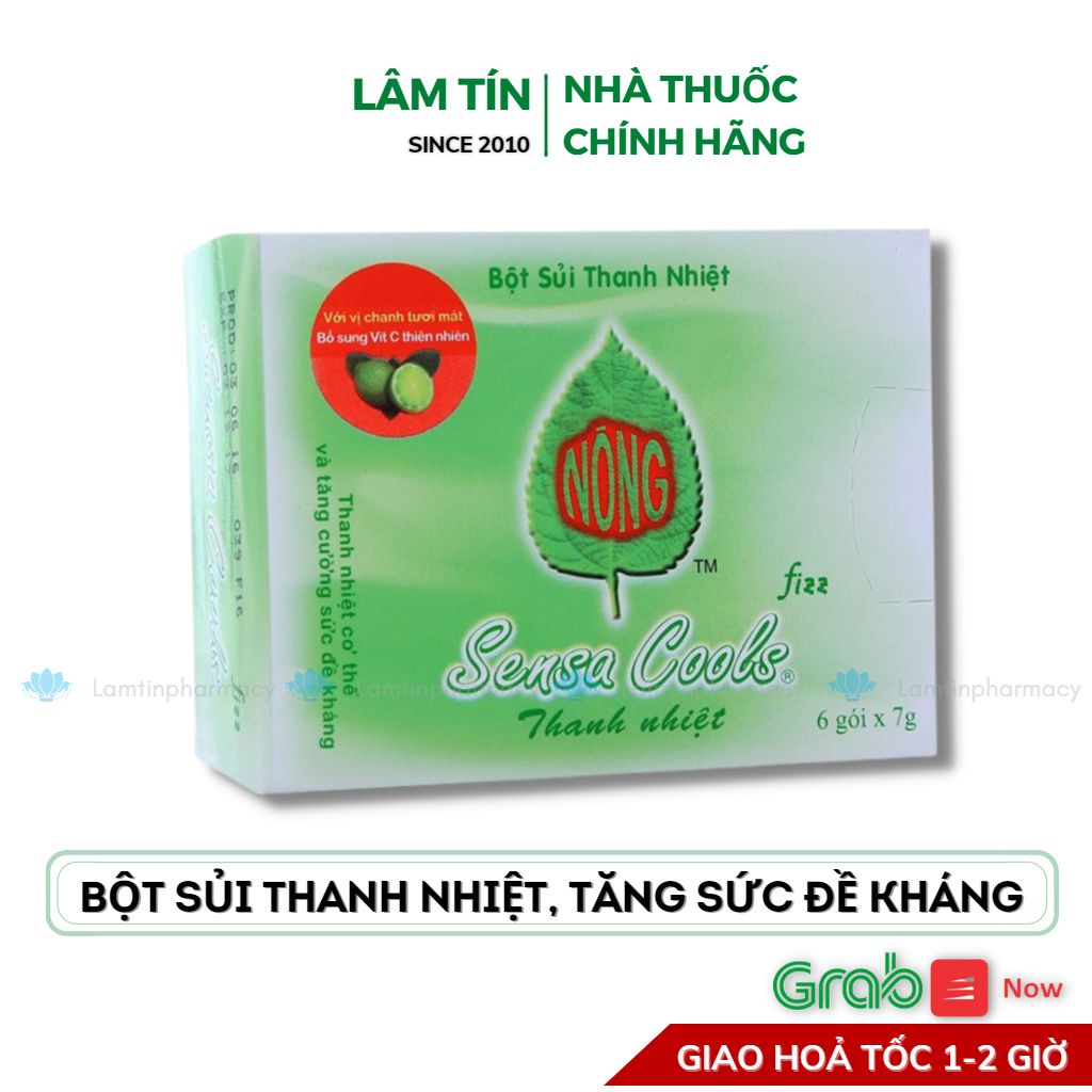 Bột Sủi Thanh Nhiệt Sensa Cools Fizz thanh nhiệt - Bổ sung Vitamin C ...