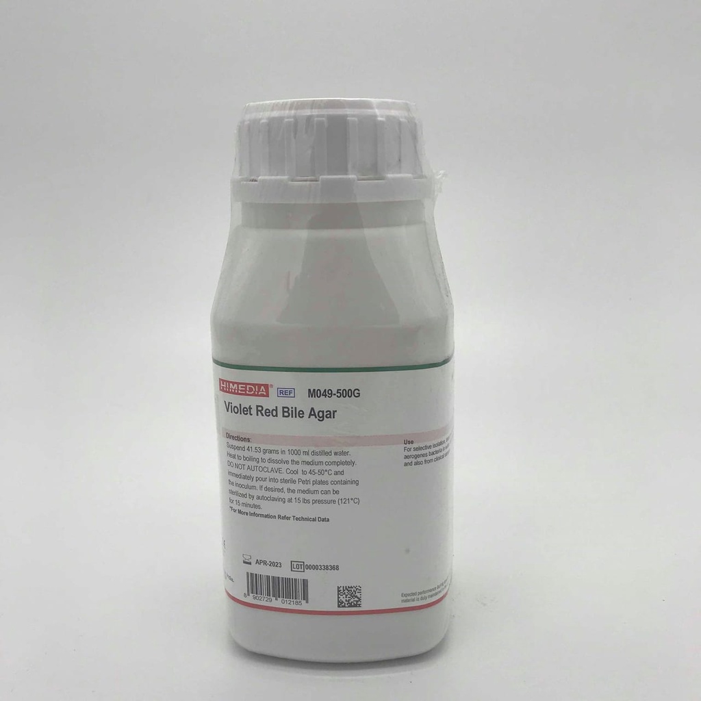 Môi trường vi sinh Violet Red Bile Agar (VRBA, chai 500G, Himedia) [LAB ...