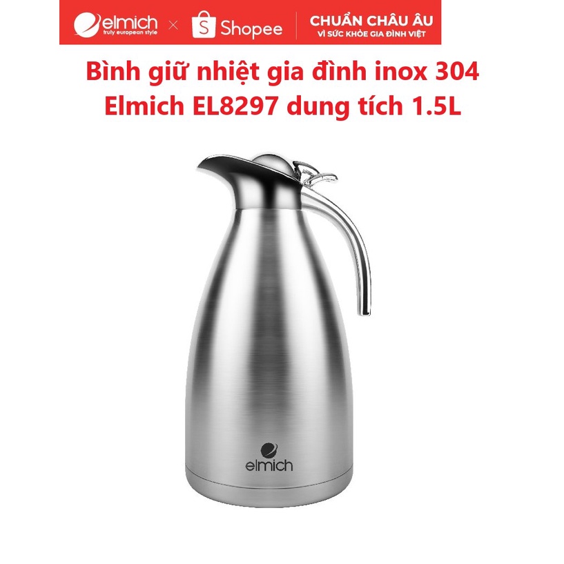 Bình giữ nhiệt gia đình inox 304 Elmich EL8297 dung tích 1.5L | Shopee Việt Nam