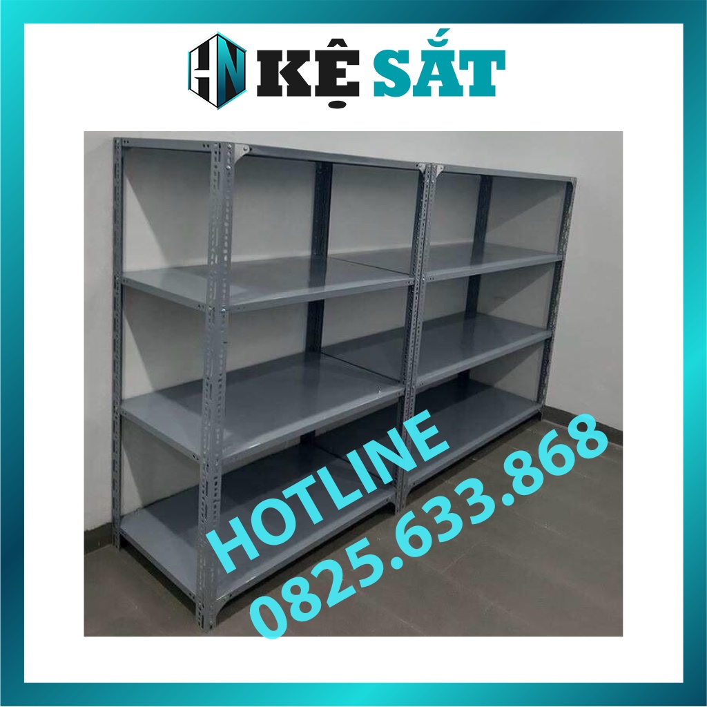 Kệ Sắt V Lỗ 3, 4, 5 Tầng Rộng 30cm X Dài 100cm X Cao 1m,1m2,1m5,2m Lắp ...