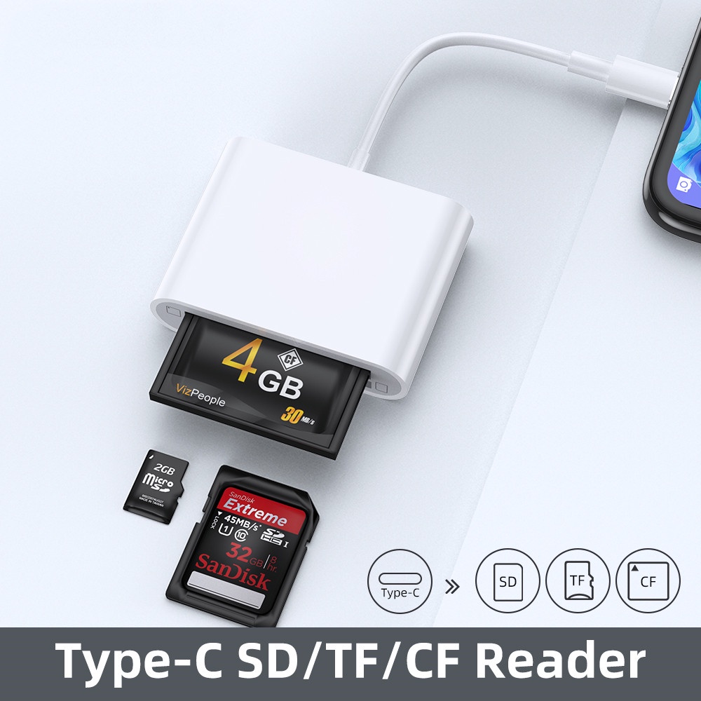 Đầu Đọc Thẻ Nhớ TF / SD / CF Cho Xiaomi Realme OTG | Shopee Việt Nam