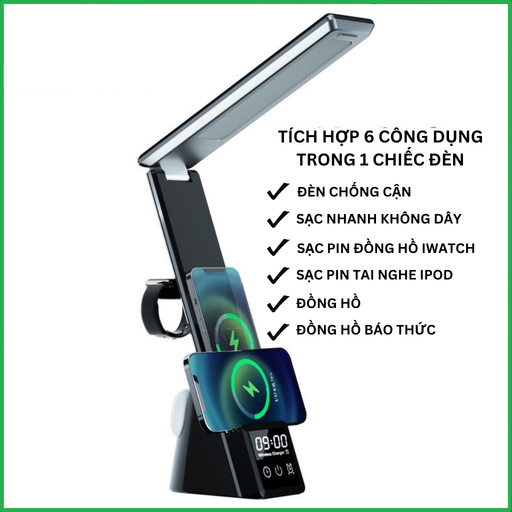 Đèn led để bàn chống mỏi mắt, đèn học đọc sách, đèn ngủ 3 chế độ sáng ...